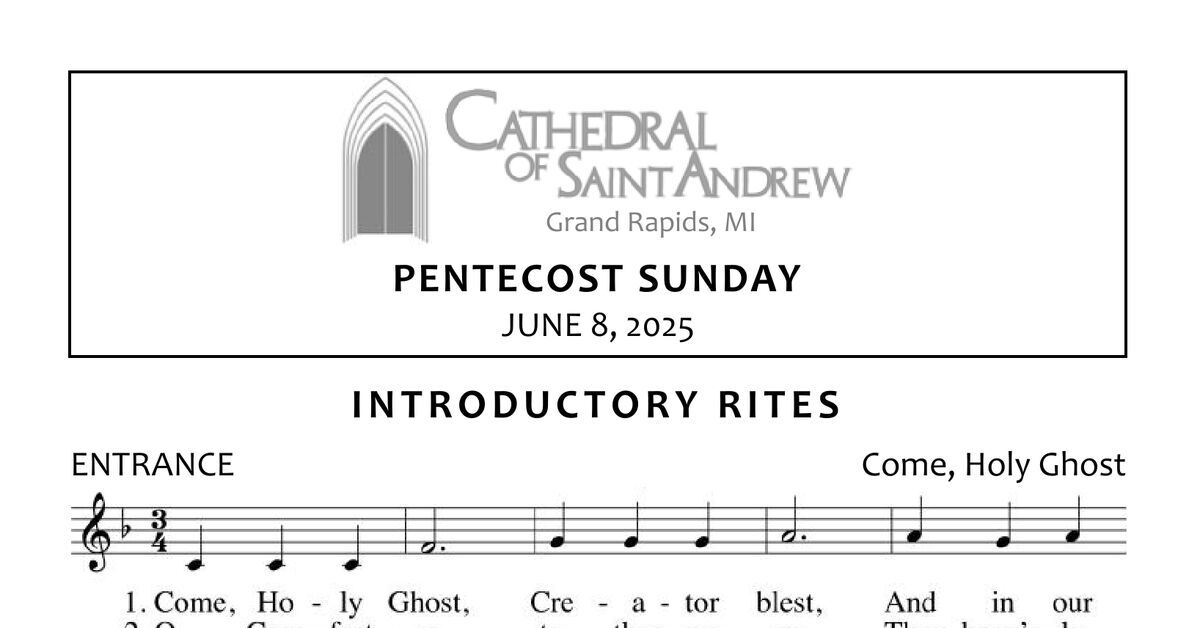 Worship Aid - June 8, 2025, Pentecost Sunday