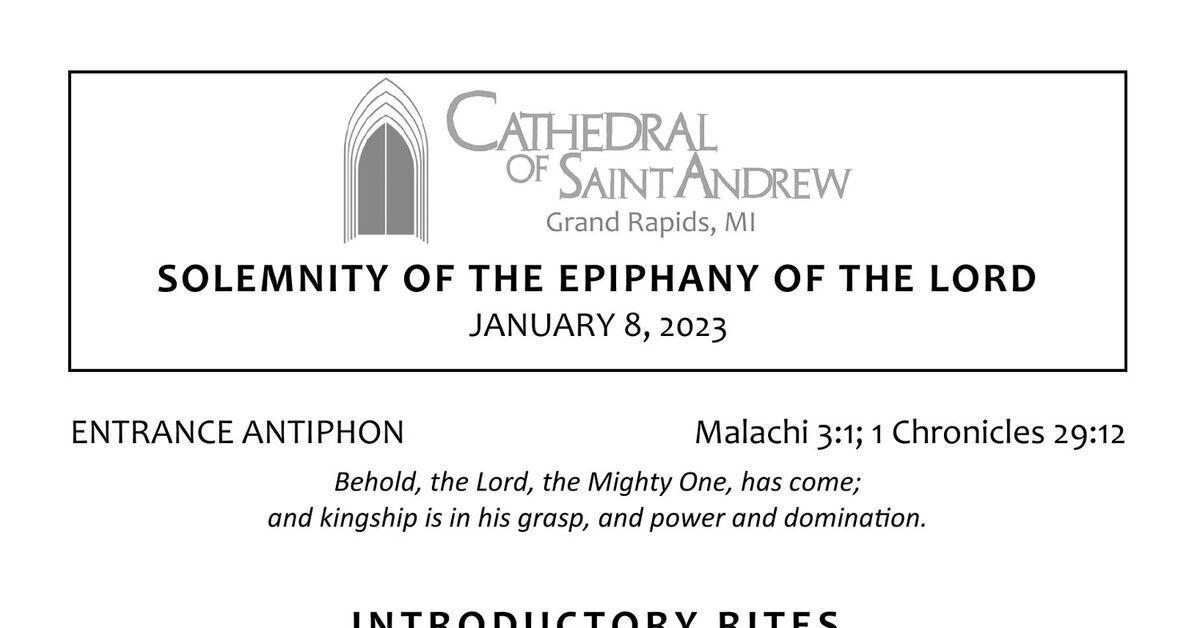 Worship Aid - Jan. 8, 2023, Solemnity of the Epiphany of the Lord