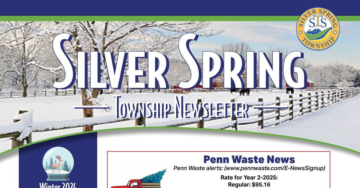 SILVER SPRING TOWNSHIP WINTER 2024 NEWSLETTER