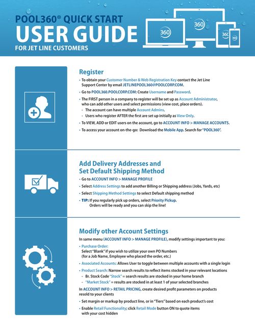 JetLine_POOL360 Quick Start User Guide