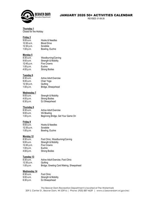 50+ Bi-Monthly Calendar