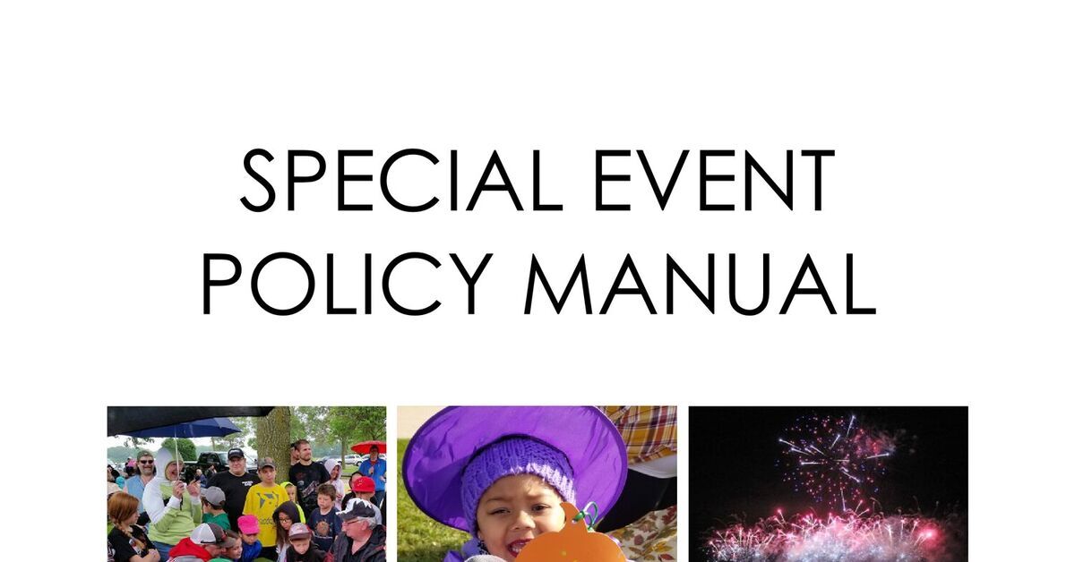 Special Event Manual