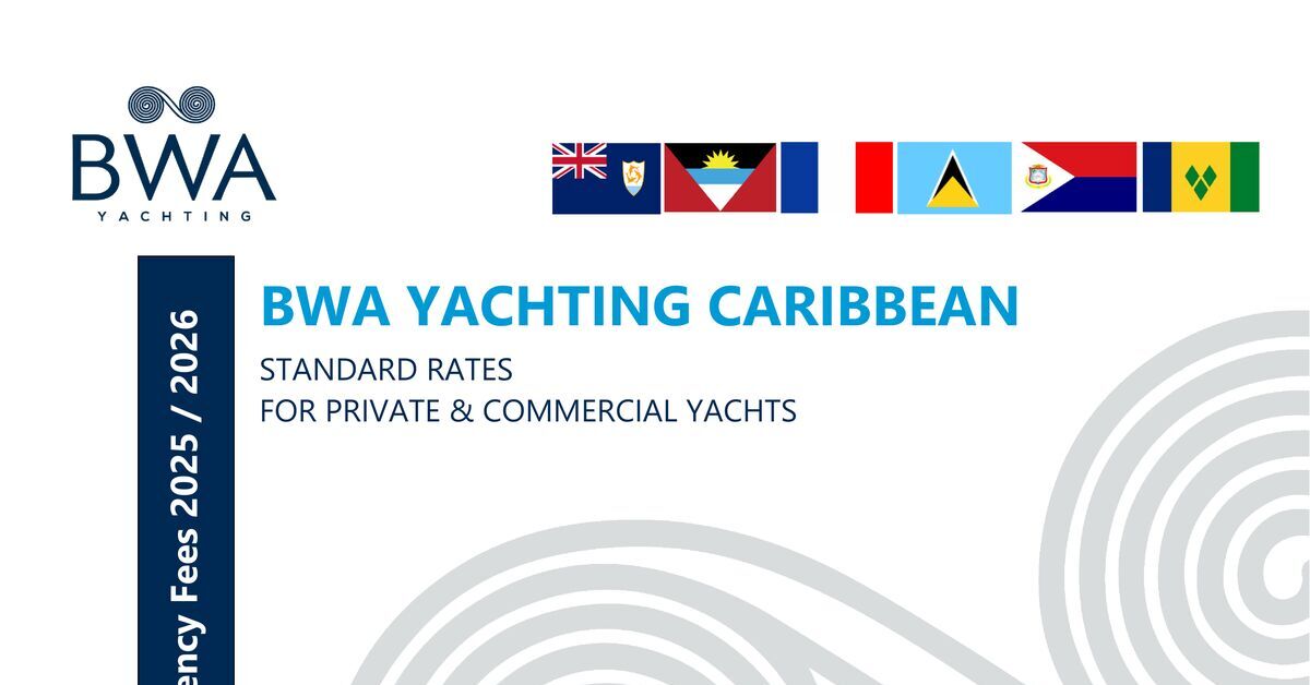 BWA Yachting Caribbean - All Island rate Sheet